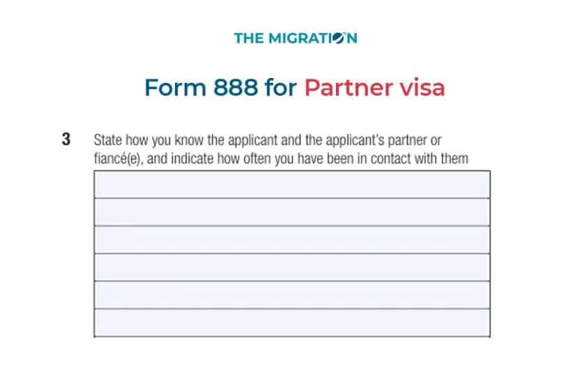 Form 888 Partner Visa | How to Fill It Out?